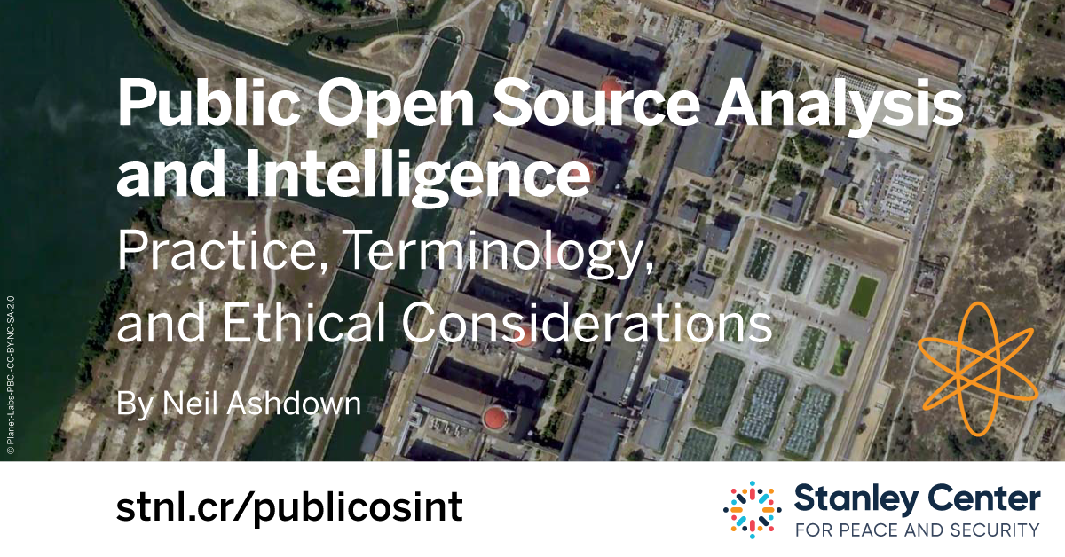 Public Open Source Analysis and Intelligence: Practice, Terminology ...